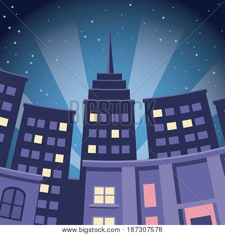 Comic City Building Vector & Photo (Free Trial) | Bigstock