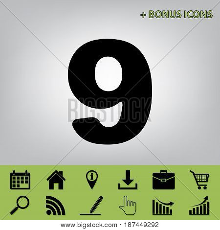 Number 9 Sign Design Vector & Photo (Free Trial) | Bigstock
