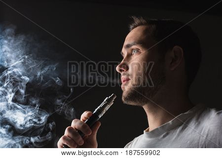 Face Vaping Young Man Image & Photo (Free Trial) | Bigstock