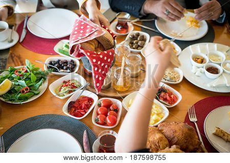 Beautiful Food Table Image & Photo (Free Trial) | Bigstock