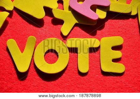 Word Vote On Abstract Image & Photo (Free Trial) | Bigstock