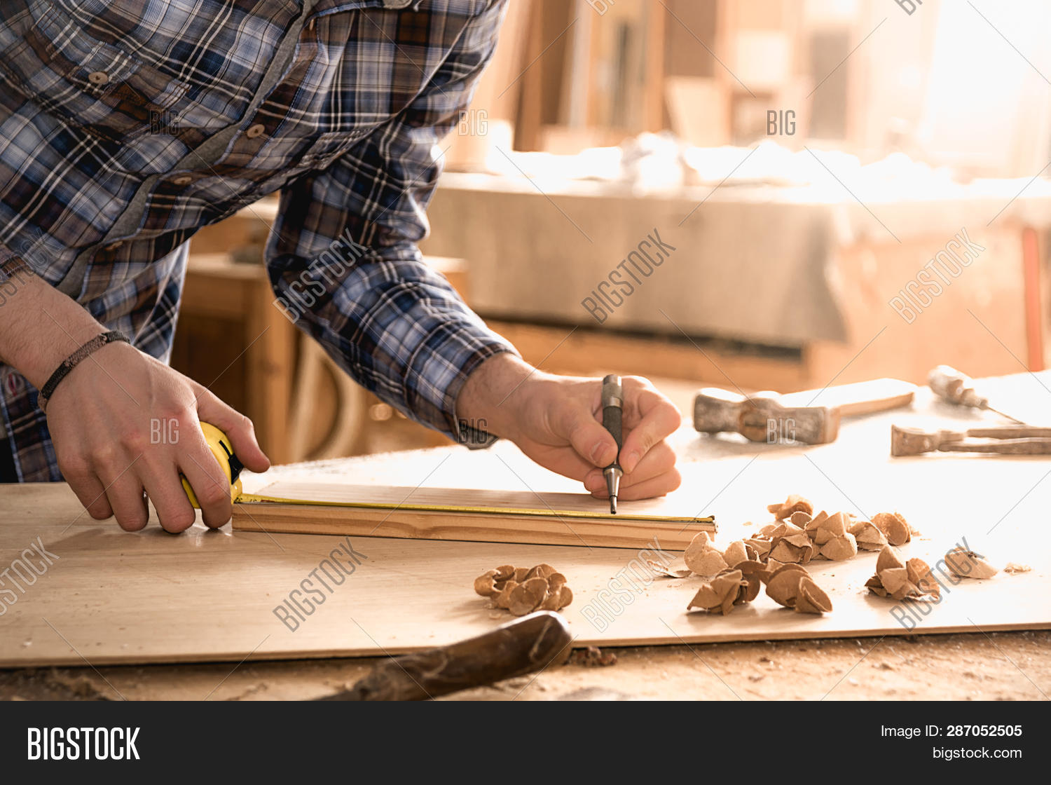 Carpenter Working Image & Photo (Free Trial) | Bigstock