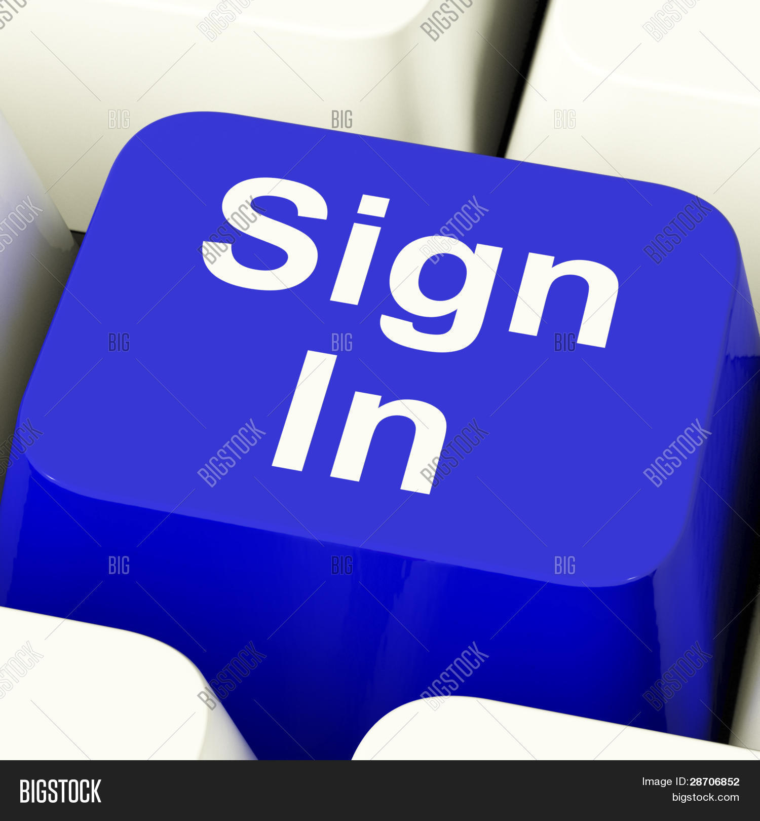 Sign Computer Key Blue Image & Photo (Free Trial) | Bigstock