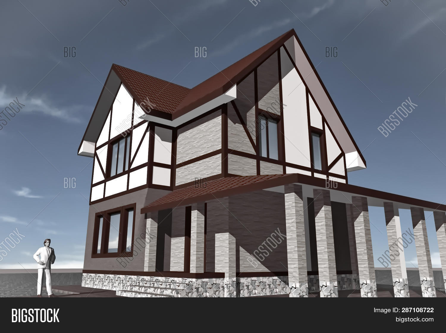 House Model Sketch Image & Photo (Free Trial) | Bigstock