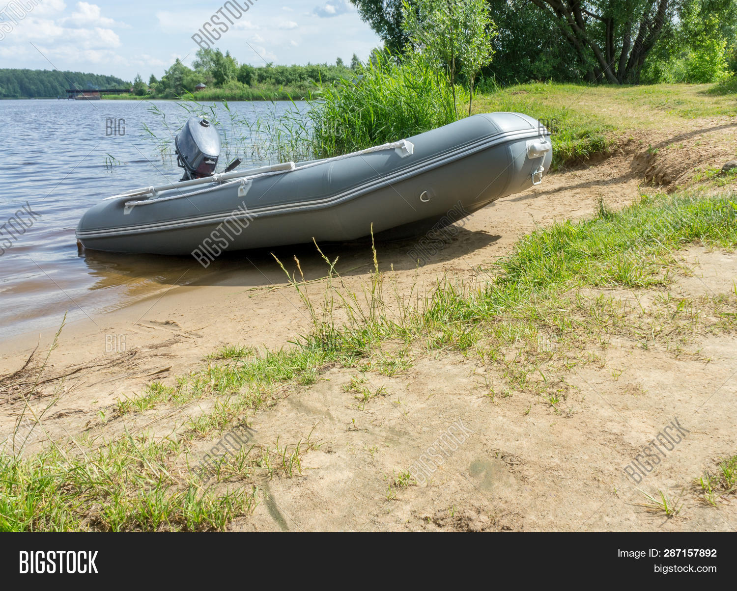 Inflatable Rubber Boat Image & Photo (Free Trial) | Bigstock