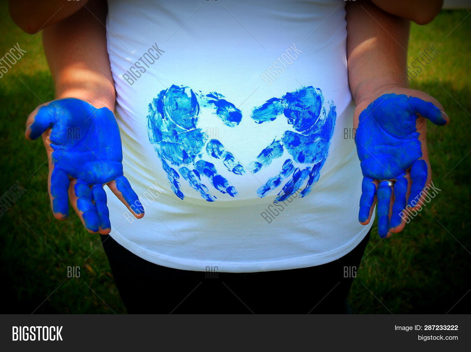 Blue Hand Heart Gender Image & Photo (Free Trial) | Bigstock