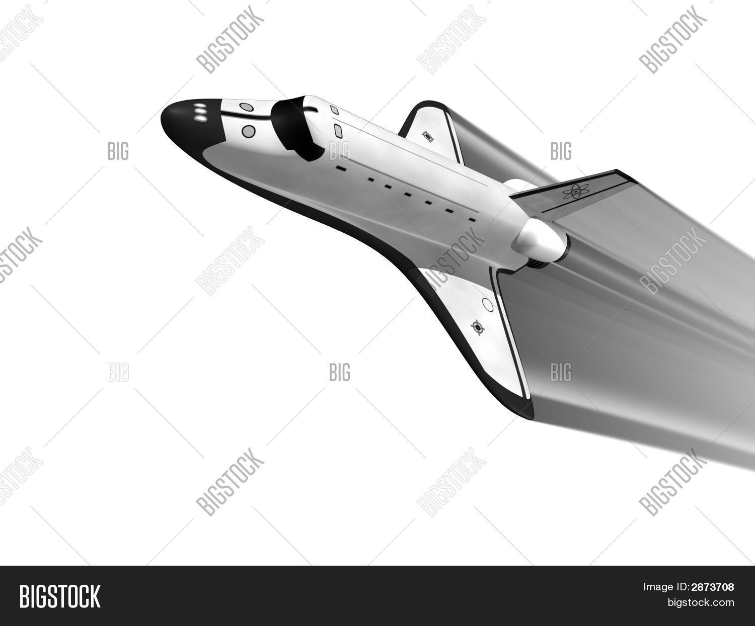 Space Shuttle On White Image & Photo (Free Trial) | Bigstock
