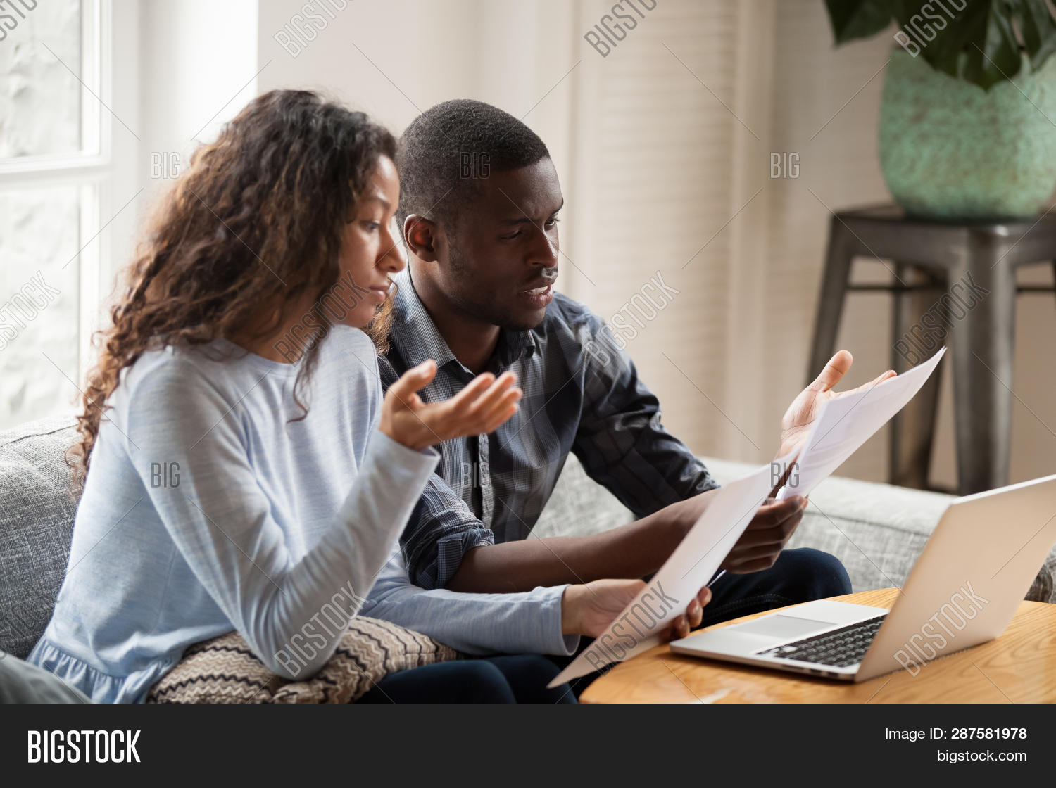 Concerned Black Couple Image & Photo (Free Trial) | Bigstock