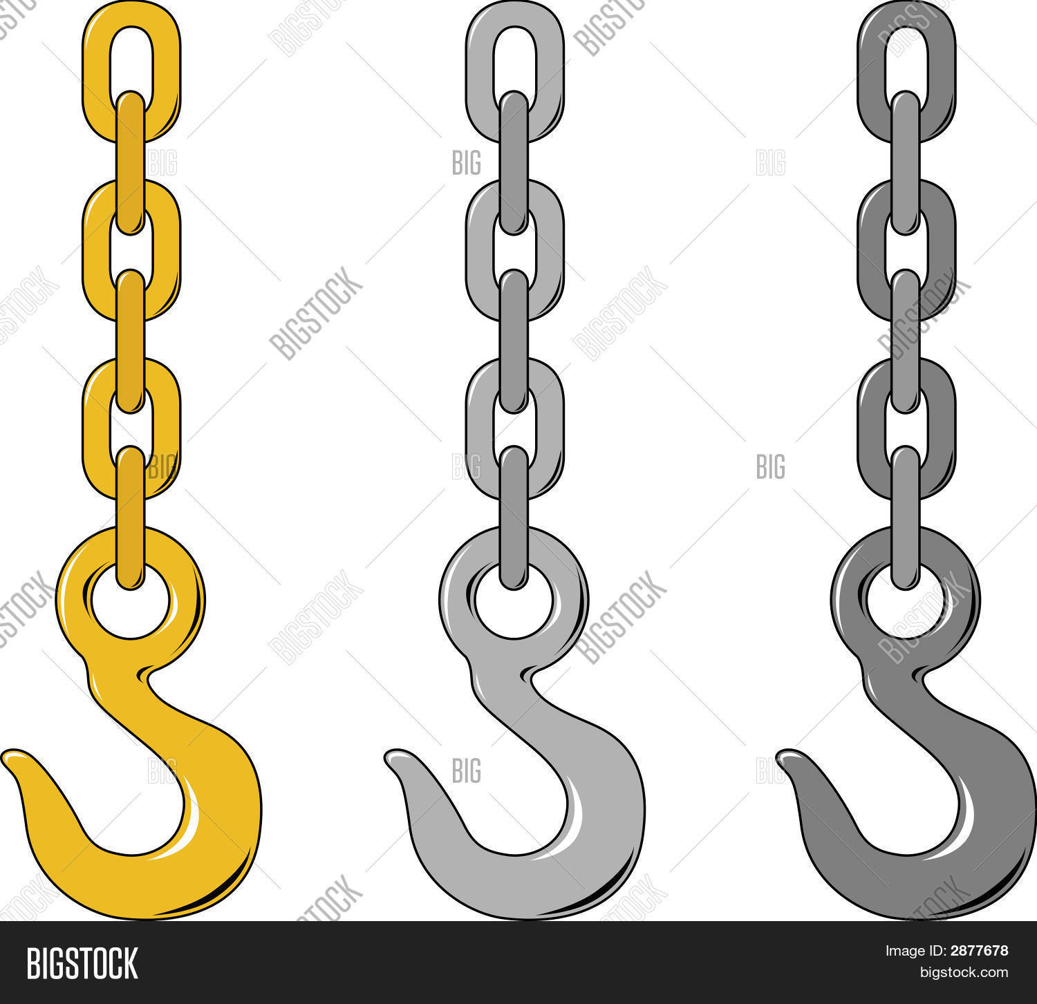 Chain Hook Vector & Photo (Free Trial) | Bigstock