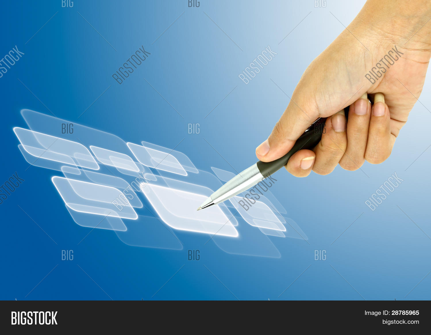 Pen Pointer On Touch Image & Photo (Free Trial) | Bigstock