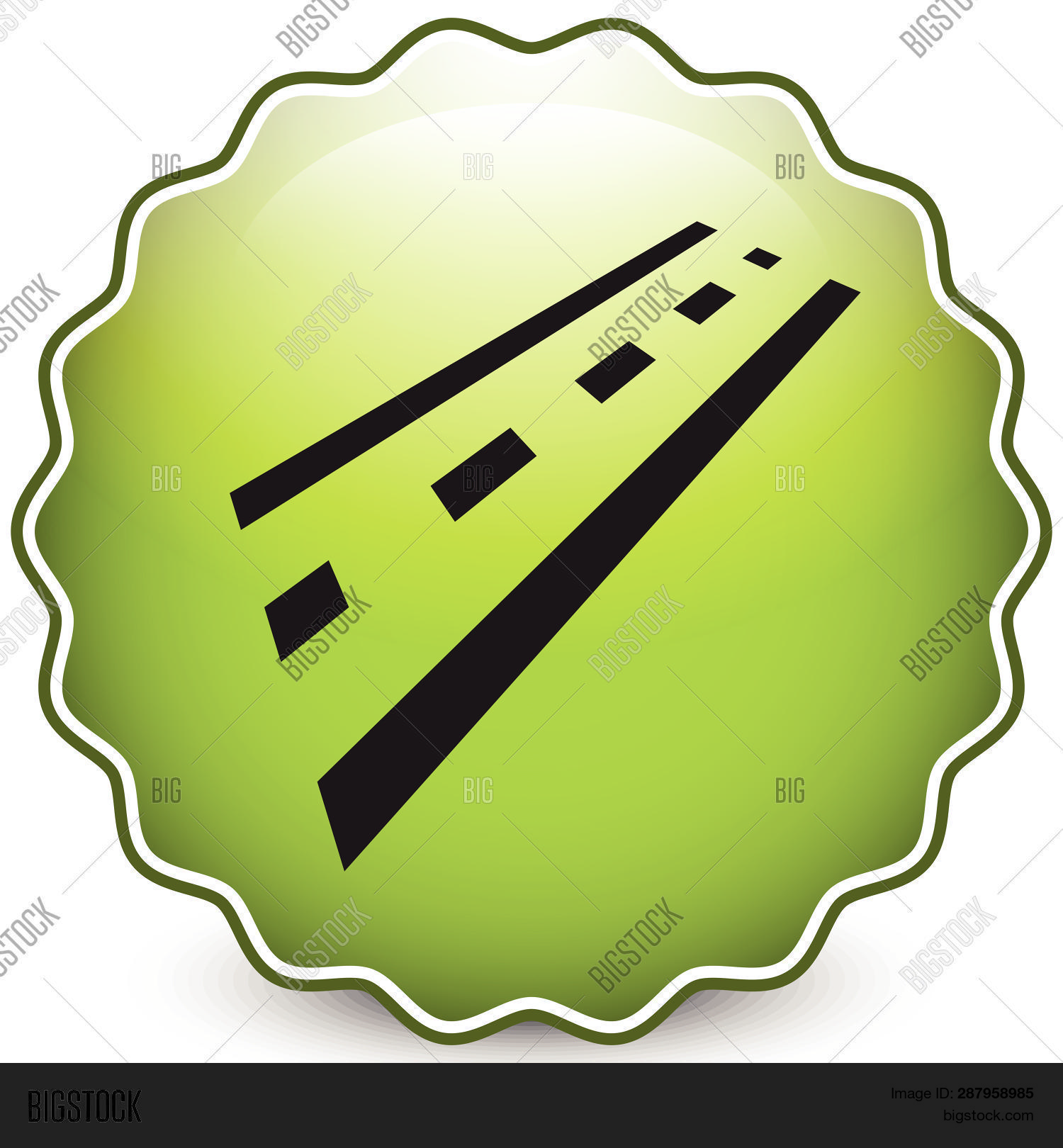 2-lane Road Icon Vector & Photo (Free Trial) | Bigstock
