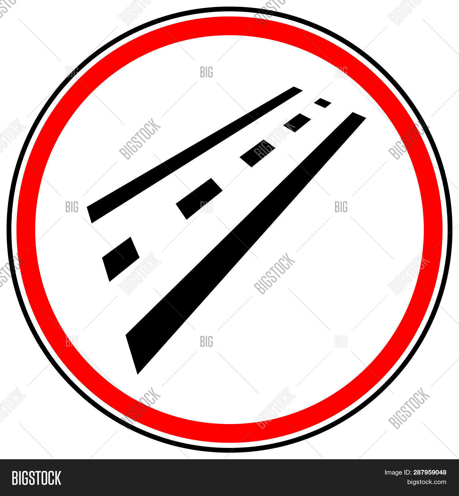 2-lane Road Icon Vector & Photo (Free Trial) | Bigstock