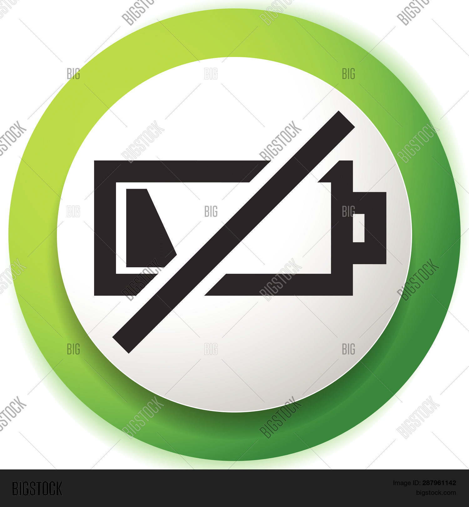 Icon Low Battery Vector & Photo (Free Trial) | Bigstock