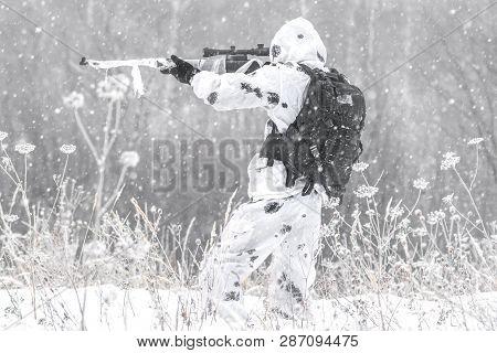 Man Soldier Winter On Image & Photo (Free Trial) | Bigstock