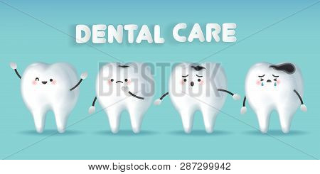 Cute Cartoon Tooth Vector & Photo (Free Trial) | Bigstock