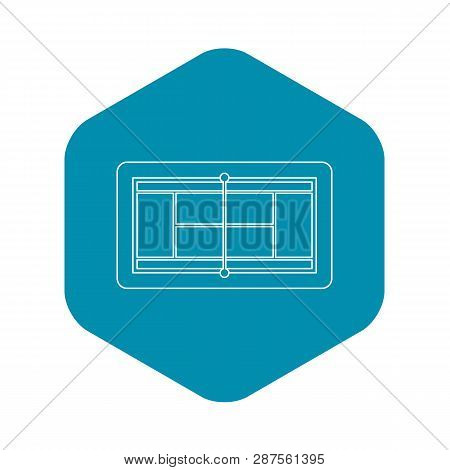 Tennis Court Icon. Vector & Photo (Free Trial) | Bigstock
