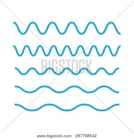 Waves Outline Icon. Vector & Photo (Free Trial) | Bigstock