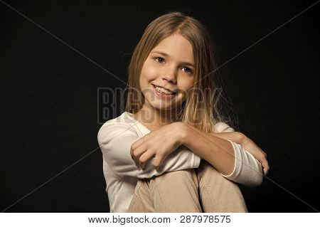 Cute Shy. Girl Long Image & Photo (Free Trial) | Bigstock