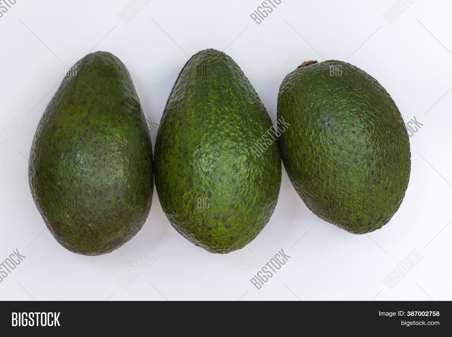 Three Avocado On White Image & Photo (Free Trial) | Bigstock