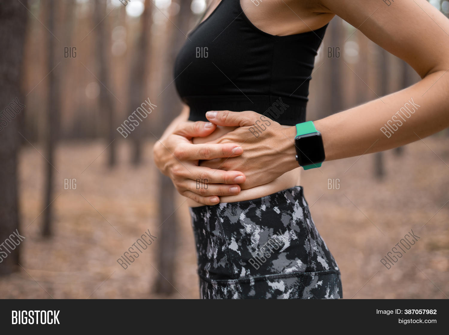 Side Stitch Woman Image & Photo (Free Trial) | Bigstock