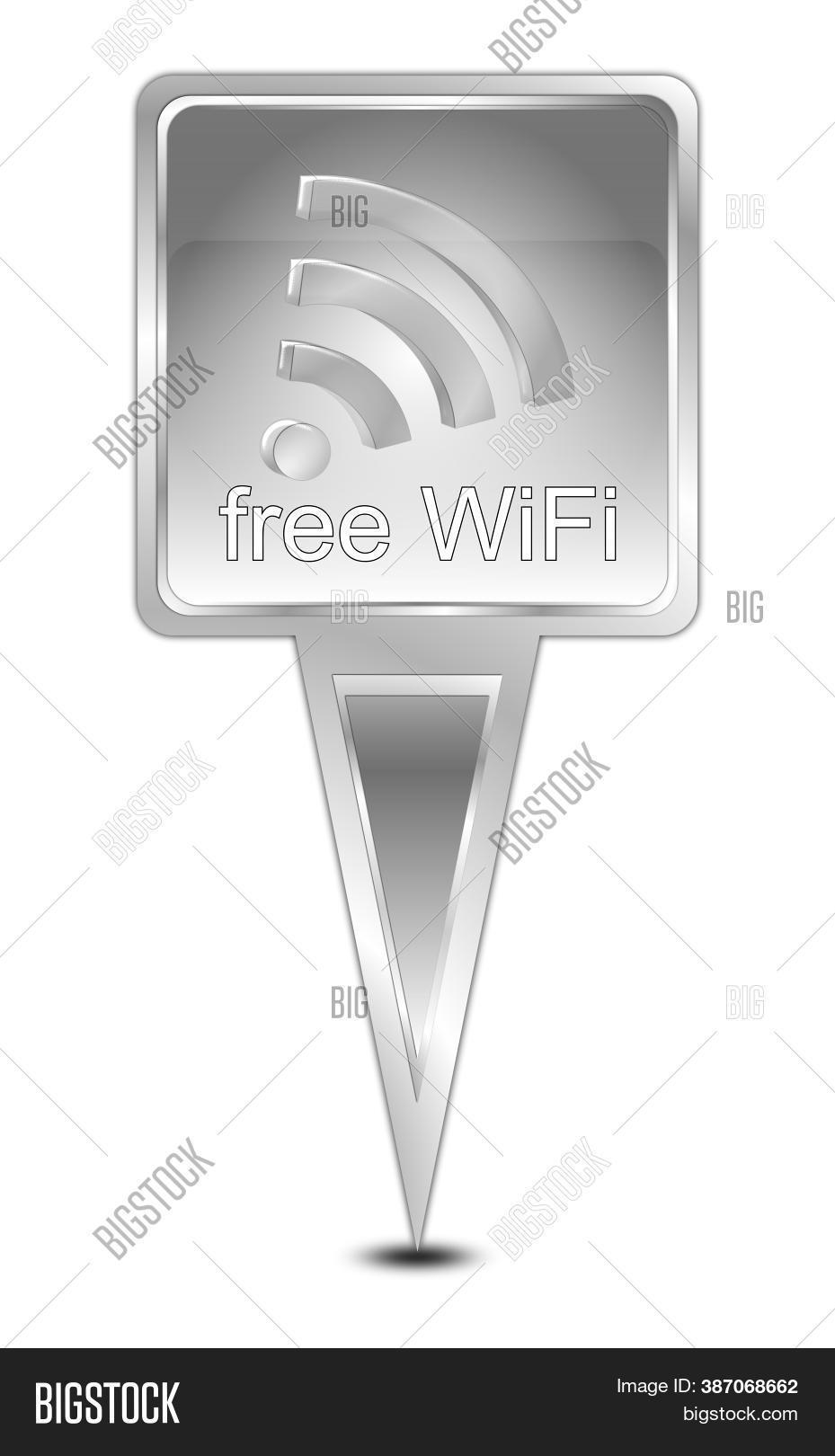 Silver Map Pointer Image & Photo (Free Trial) | Bigstock