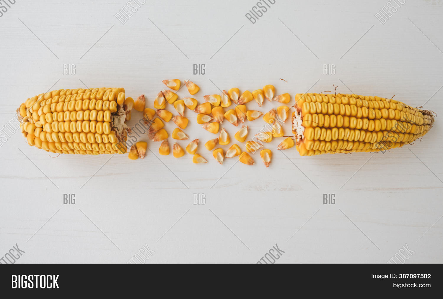 Top View Piece Corn Image & Photo (Free Trial) | Bigstock
