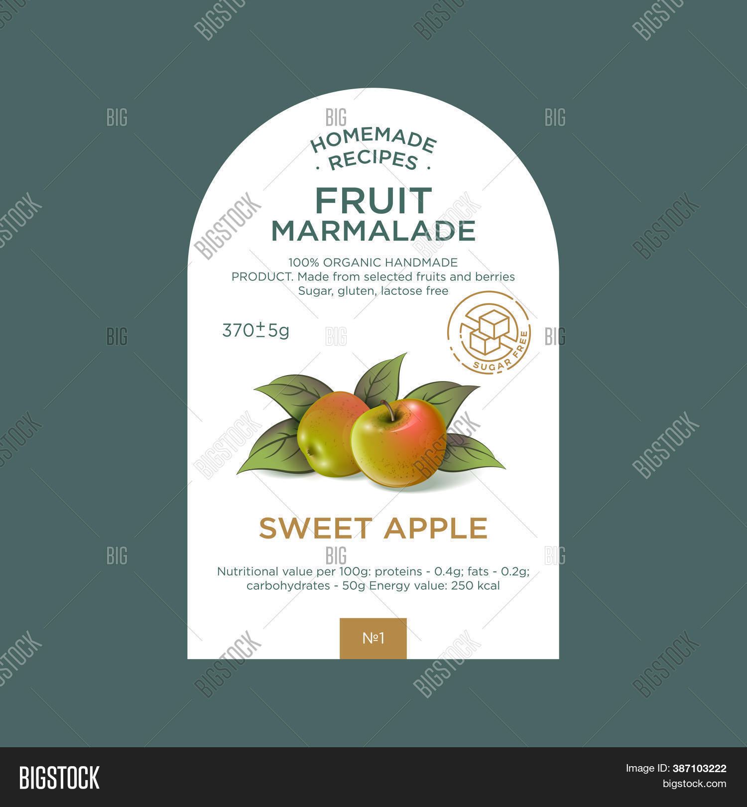 Label Packaging Apple Vector & Photo (Free Trial) | Bigstock