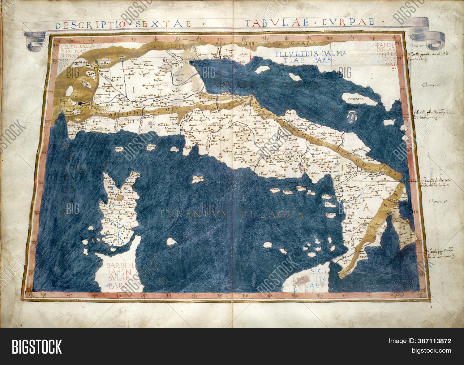 Italy Old Map Rare Image & Photo (Free Trial) | Bigstock