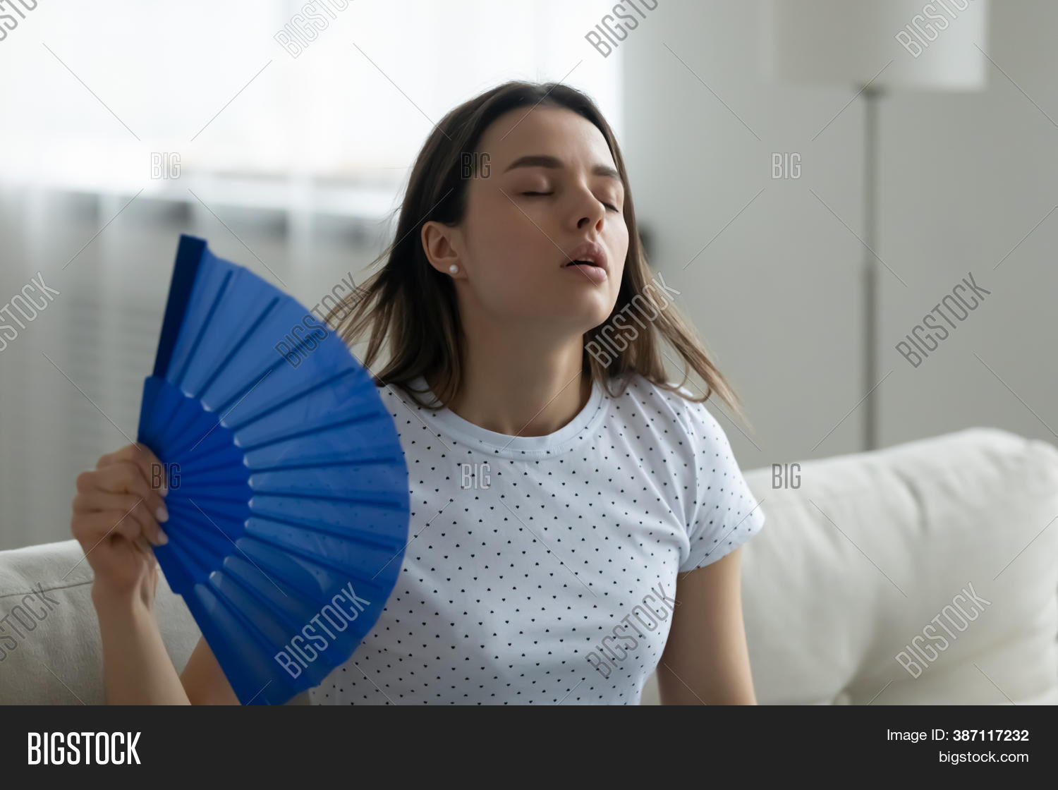 Overheated Young Woman Image & Photo (Free Trial) | Bigstock