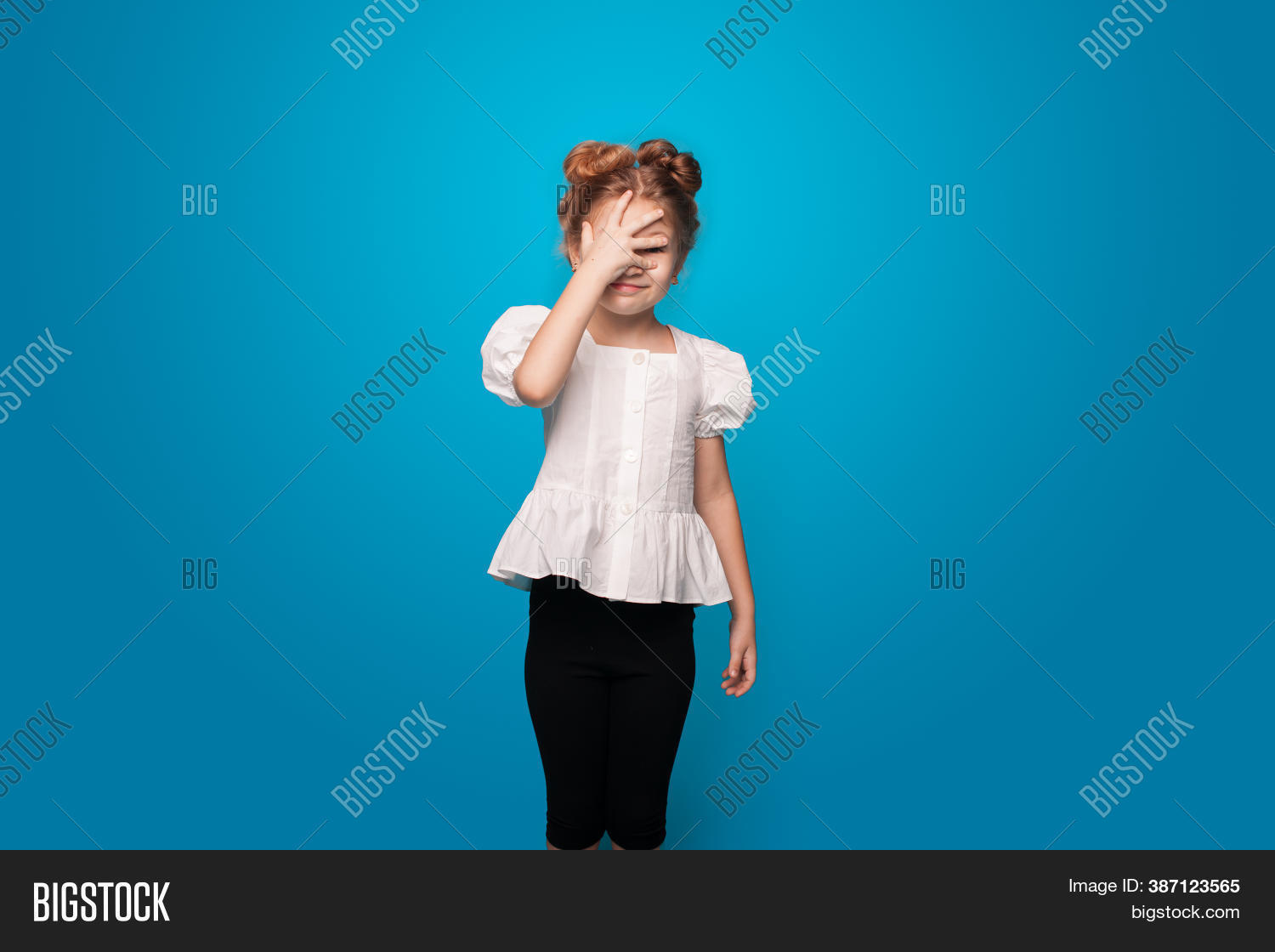 Caucasian Girl Hiding Image & Photo (Free Trial) | Bigstock
