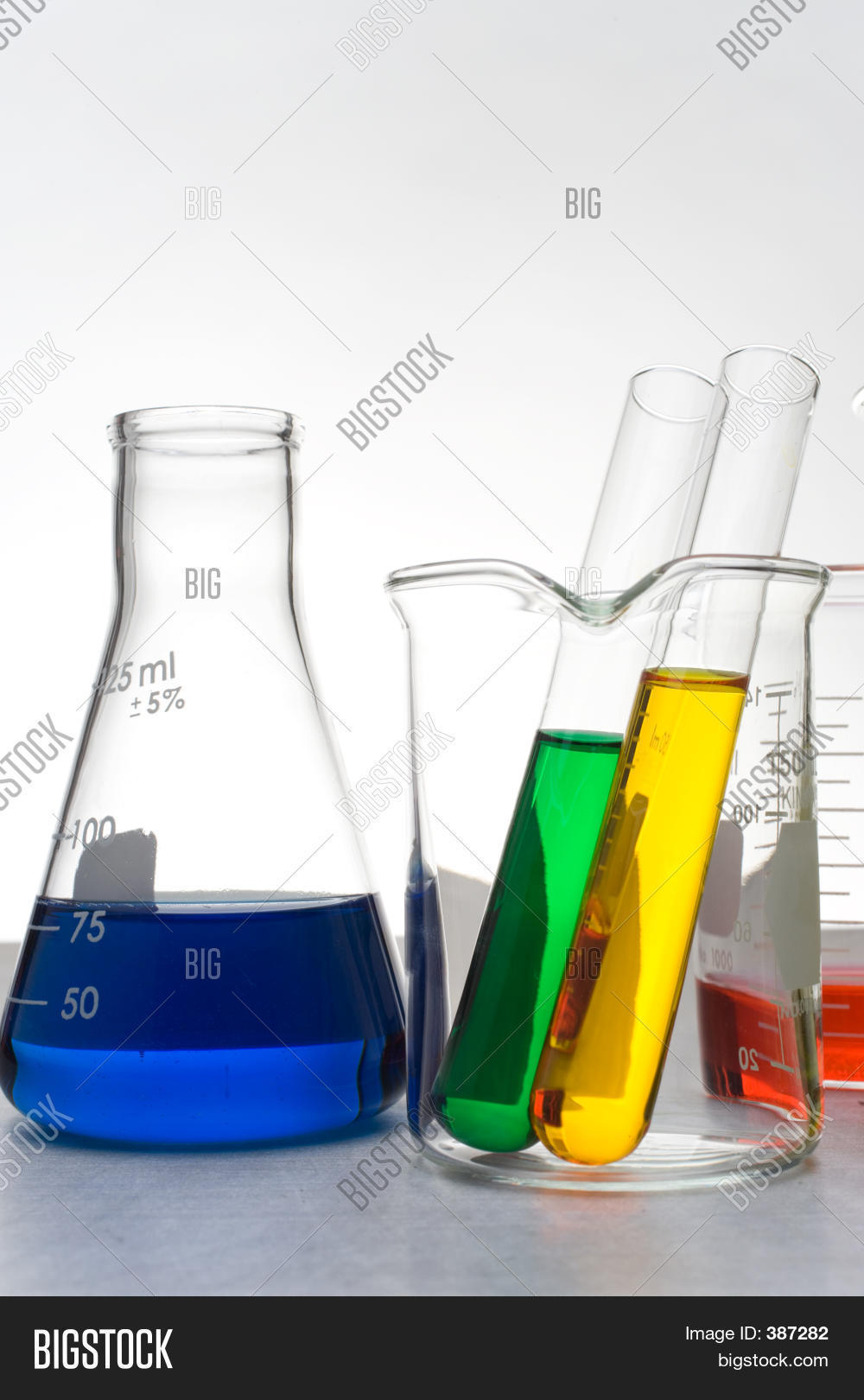 Colored Beakers Image & Photo (Free Trial) | Bigstock