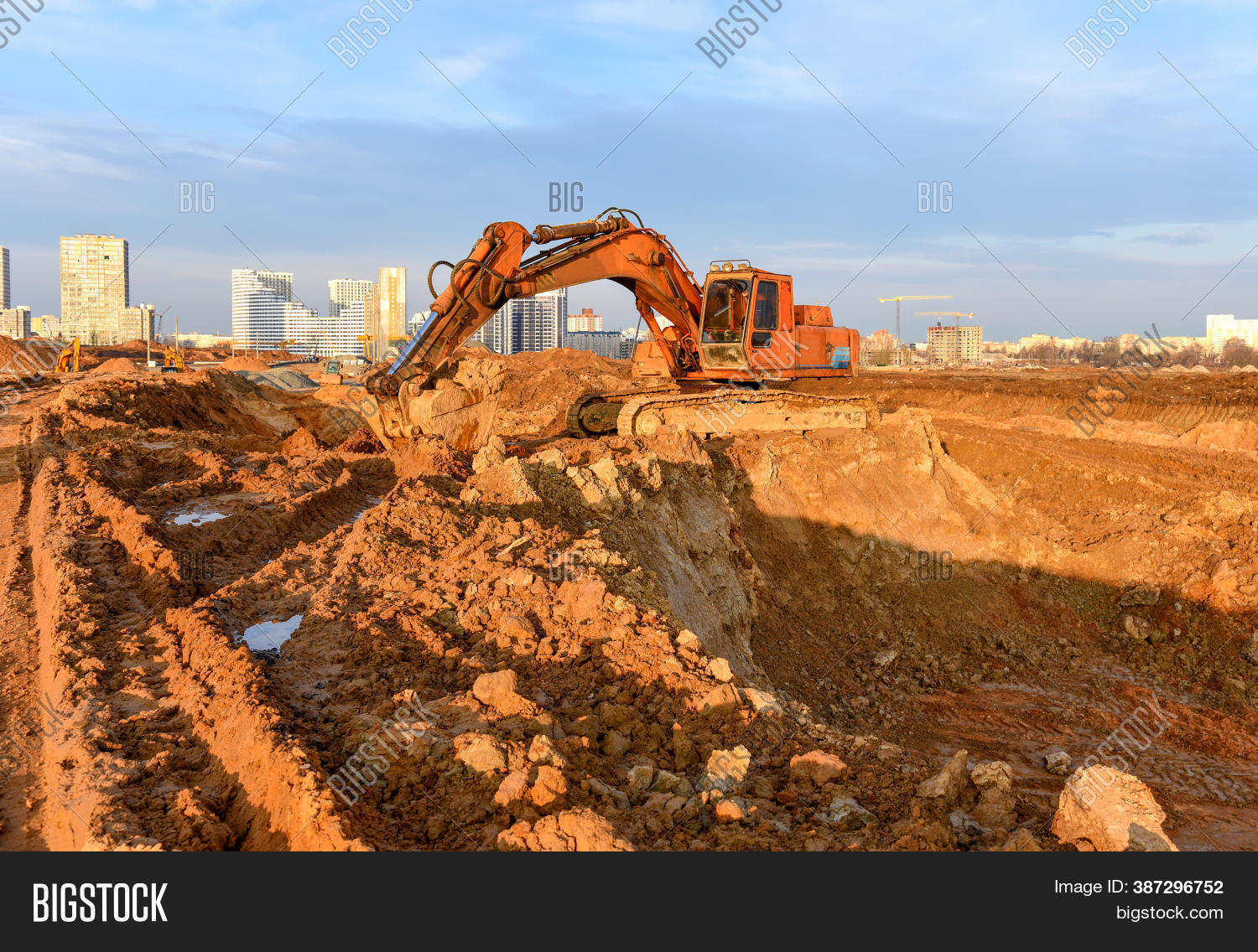 Excavator During Image & Photo (Free Trial) | Bigstock