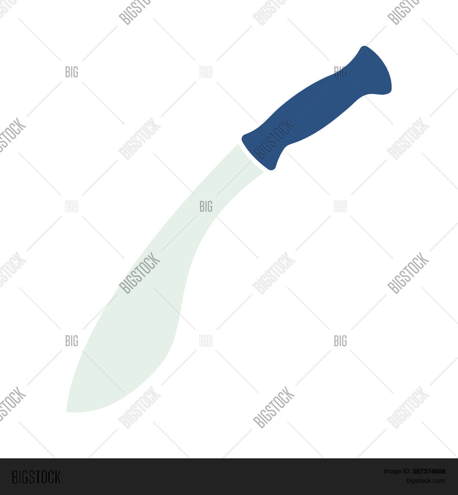 Machete Icon. Flat Vector & Photo (Free Trial) | Bigstock