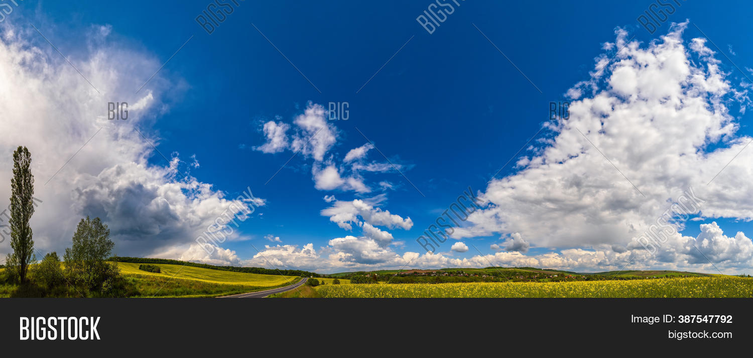 Cloudy Blue Sky Over Image & Photo (Free Trial) | Bigstock