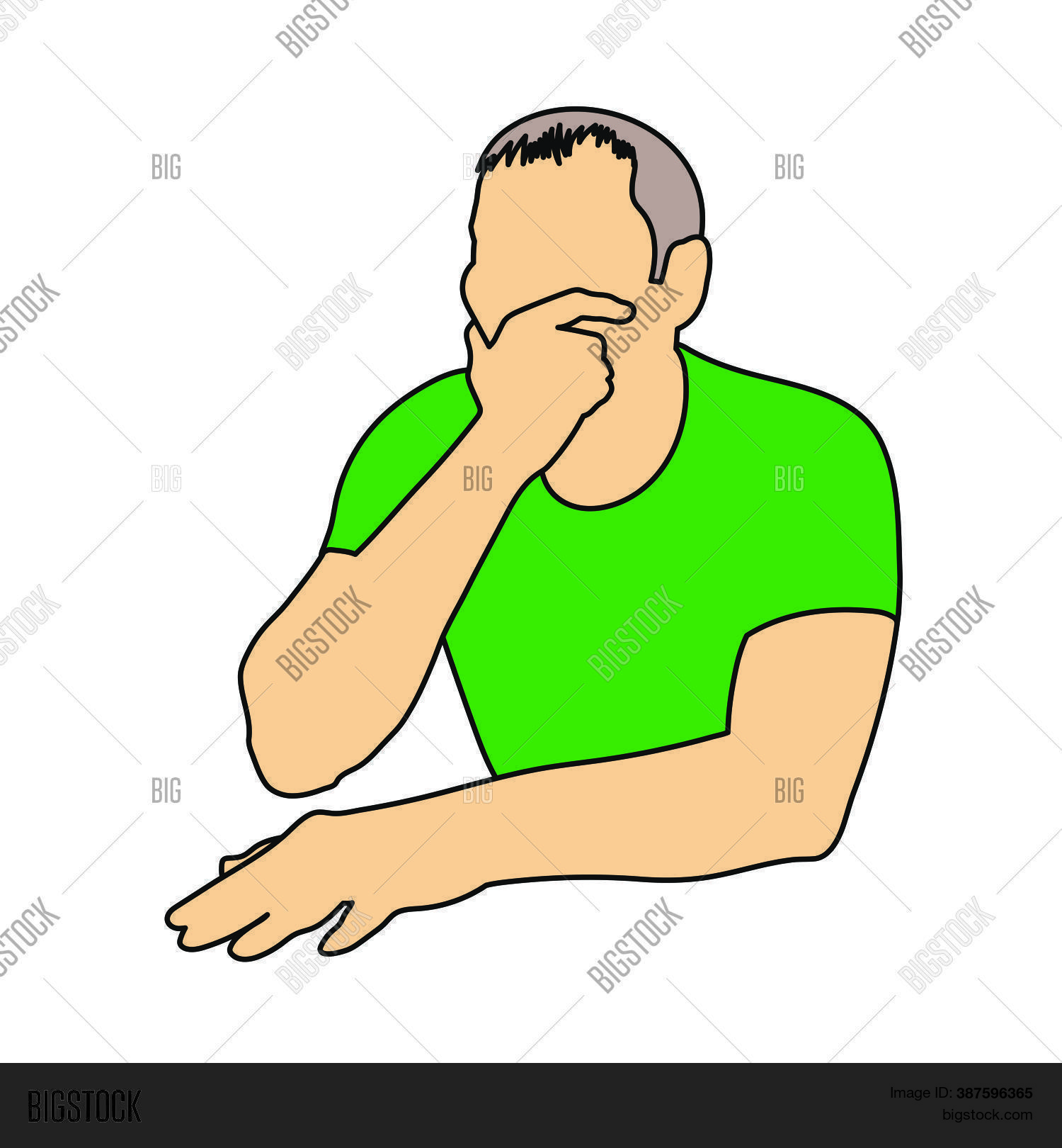 Thinking Man Icon. Vector & Photo (Free Trial) | Bigstock