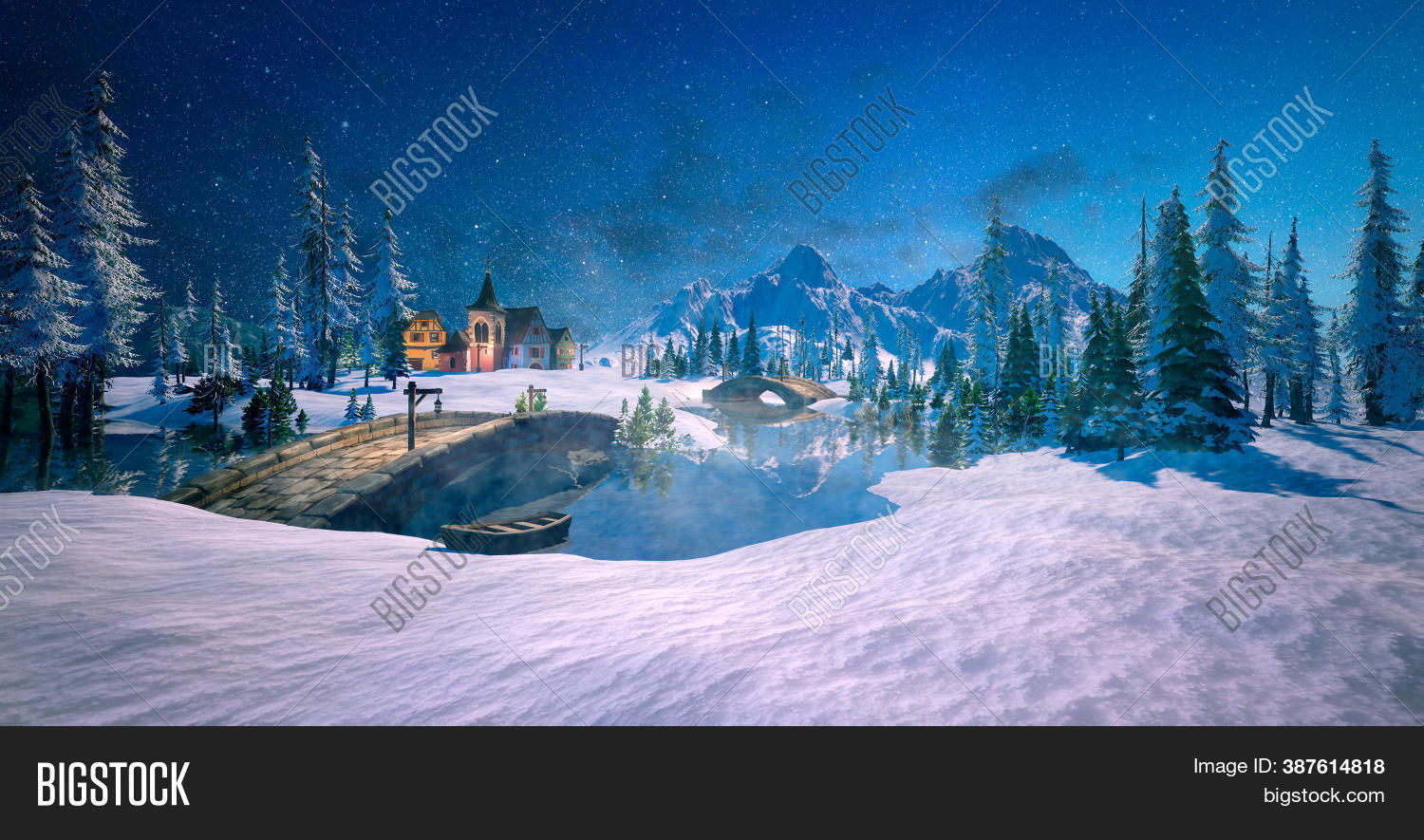 3d Render Winter Snow Image & Photo (Free Trial) | Bigstock