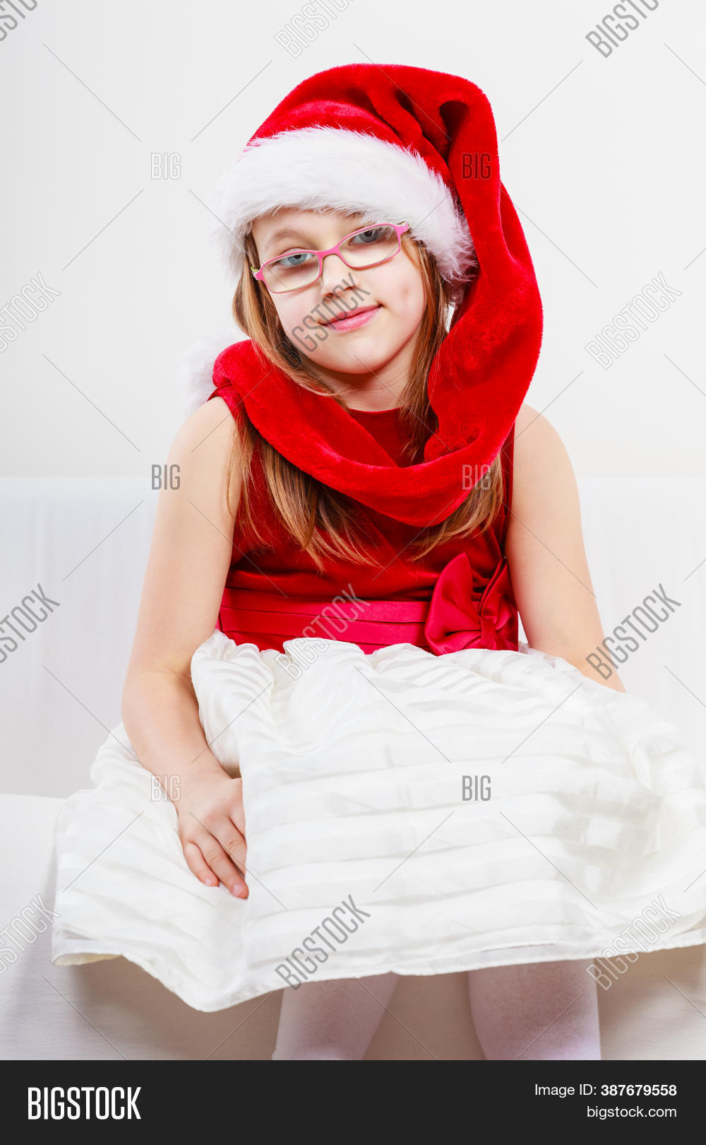 Christmas Girl Santa Image & Photo (Free Trial) | Bigstock