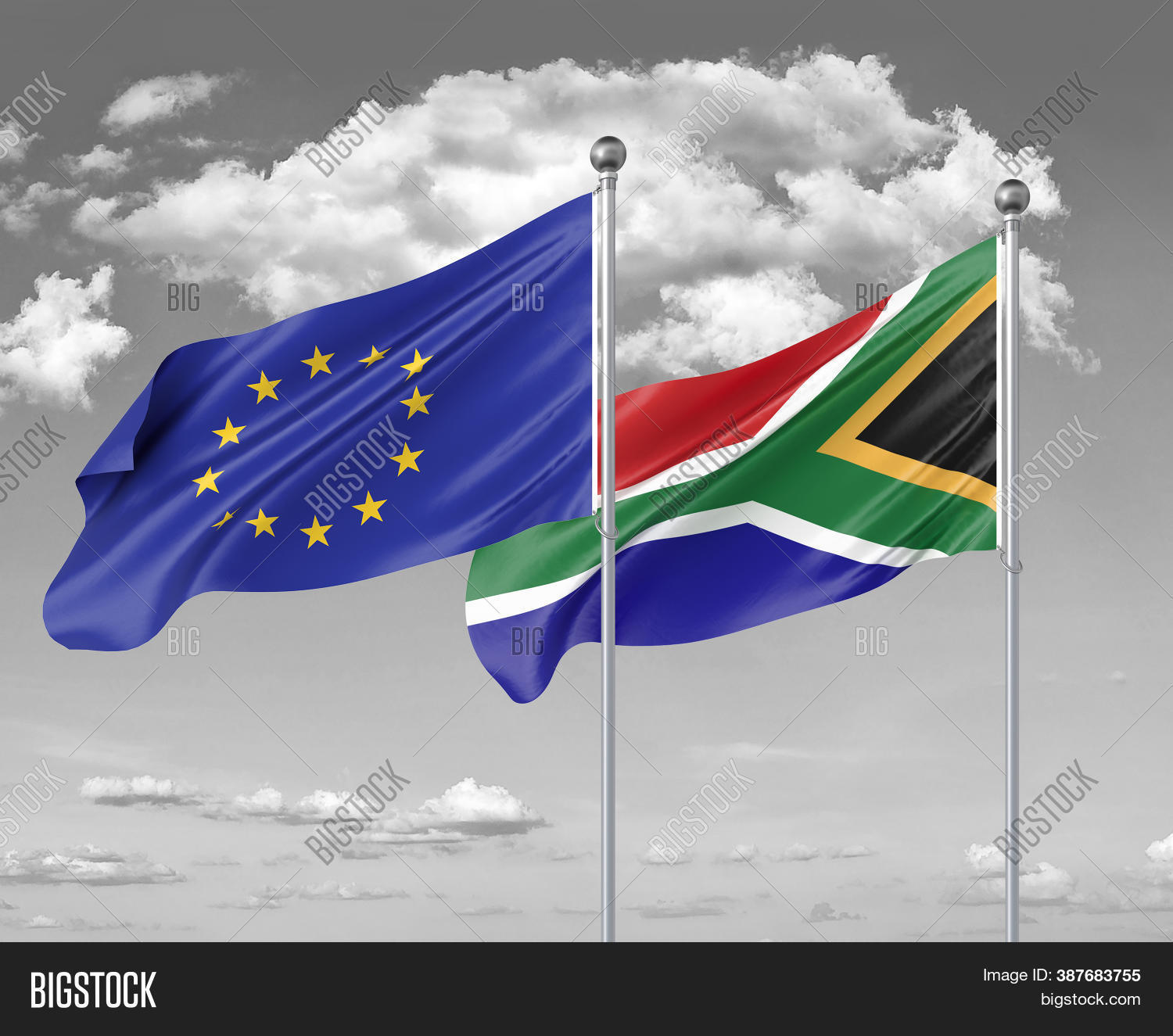 Two Realistic Flags. Image & Photo (Free Trial) | Bigstock