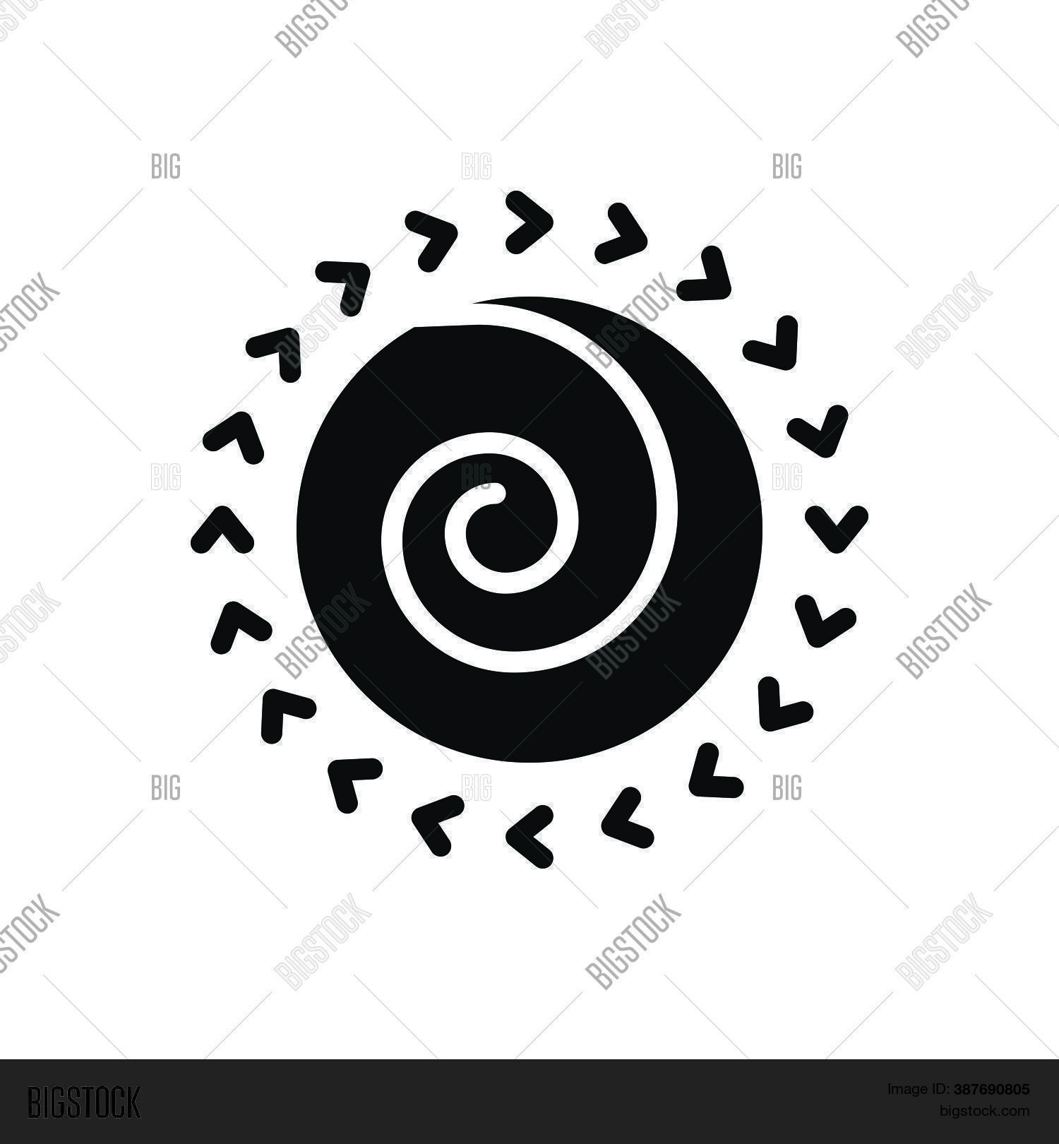 Black Solid Icon Spin Vector & Photo (Free Trial) | Bigstock