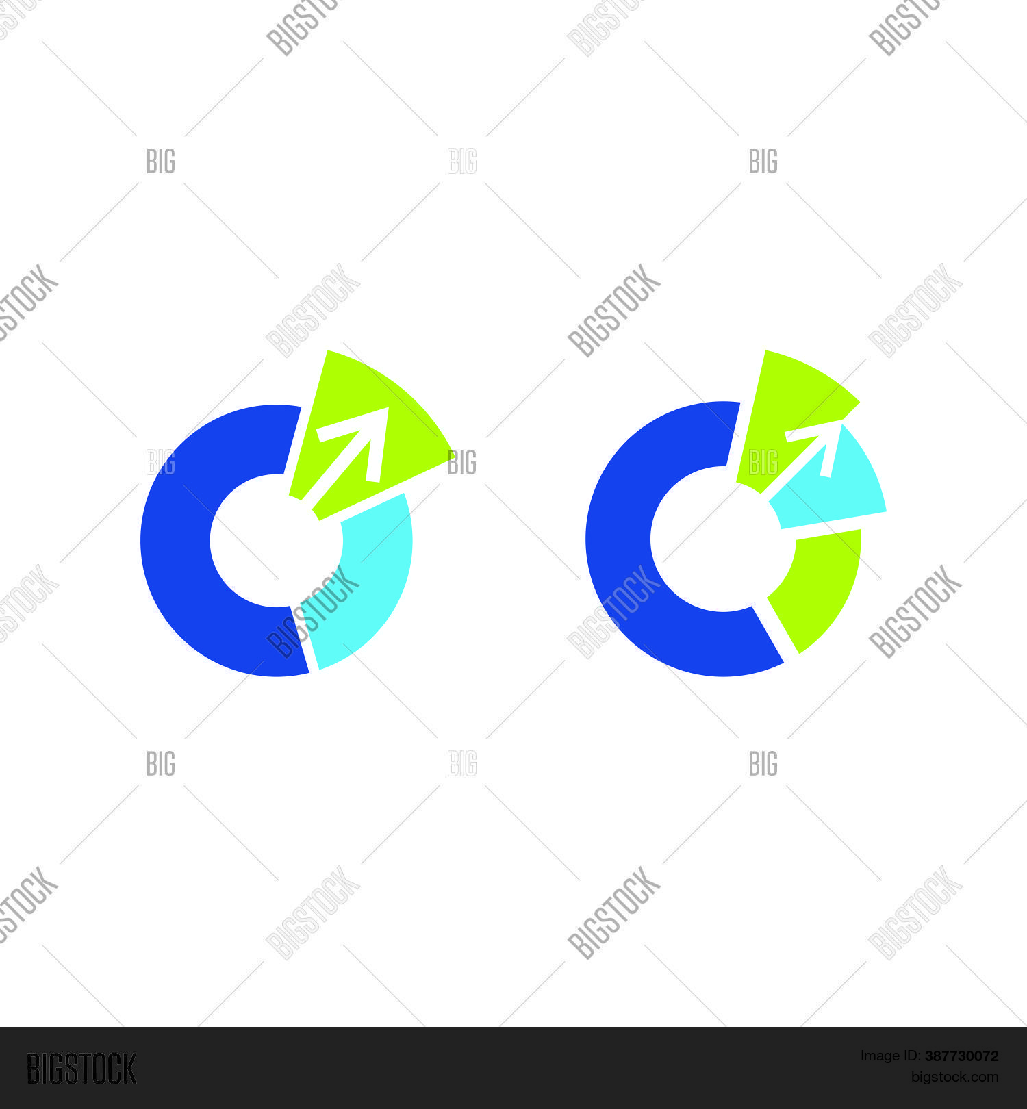 Logo Pie Chart Shape Vector & Photo (Free Trial) | Bigstock