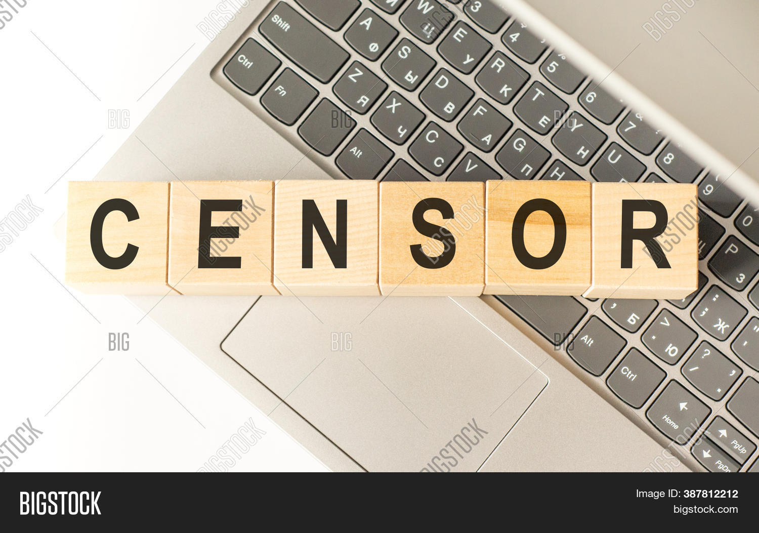 Word Censor. Wooden Image & Photo (Free Trial) | Bigstock