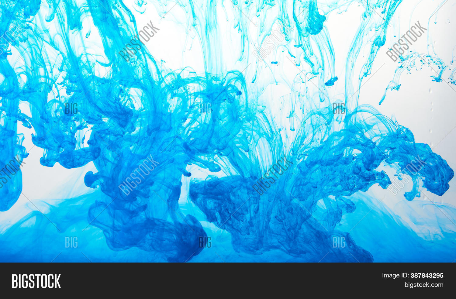 Closeup Blue Ink Water Image & Photo (Free Trial) | Bigstock