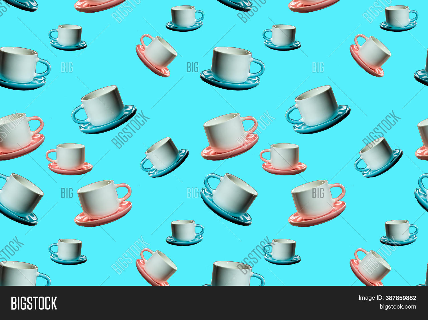 Seamless Pattern Cup Image & Photo (Free Trial) | Bigstock