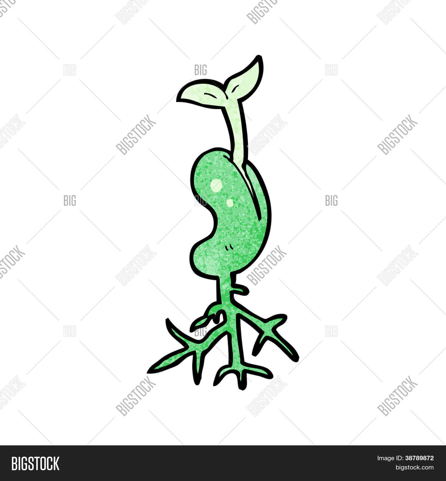 Cartoon Growing Seed Vector & Photo (Free Trial) | Bigstock