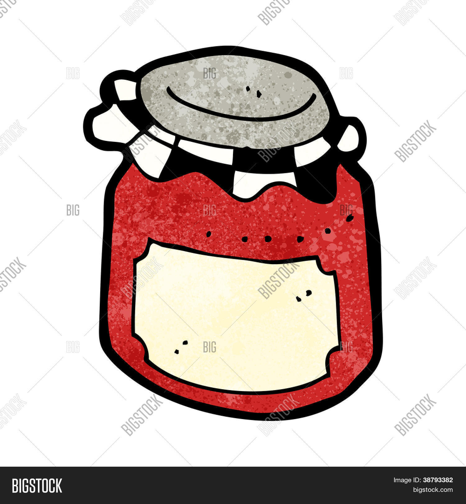 Cartoon Jar Jam Vector & Photo (Free Trial) | Bigstock