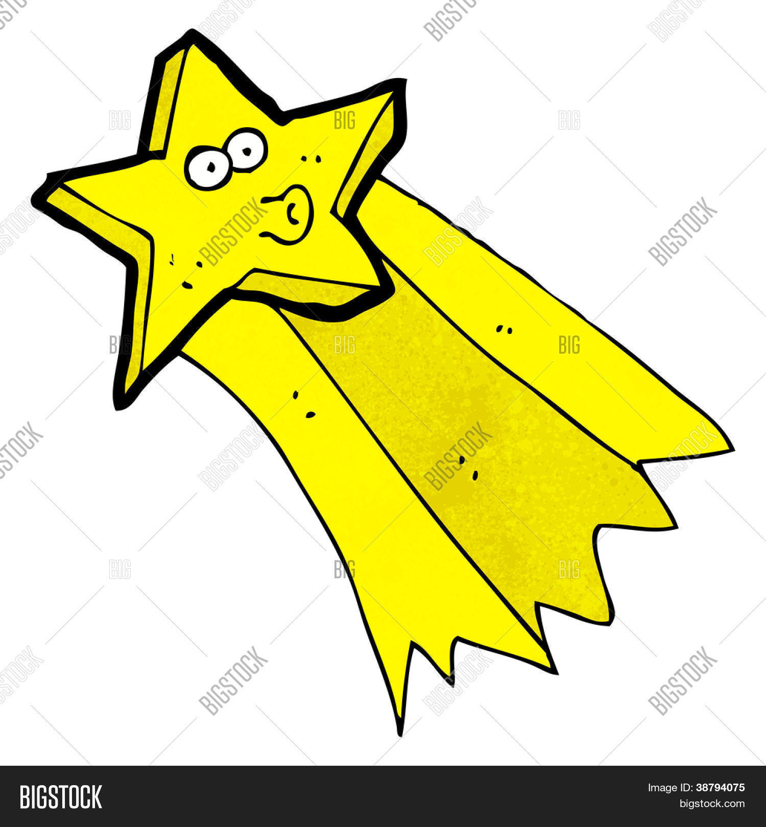 Shooting Star Cartoon Vector & Photo (Free Trial) | Bigstock