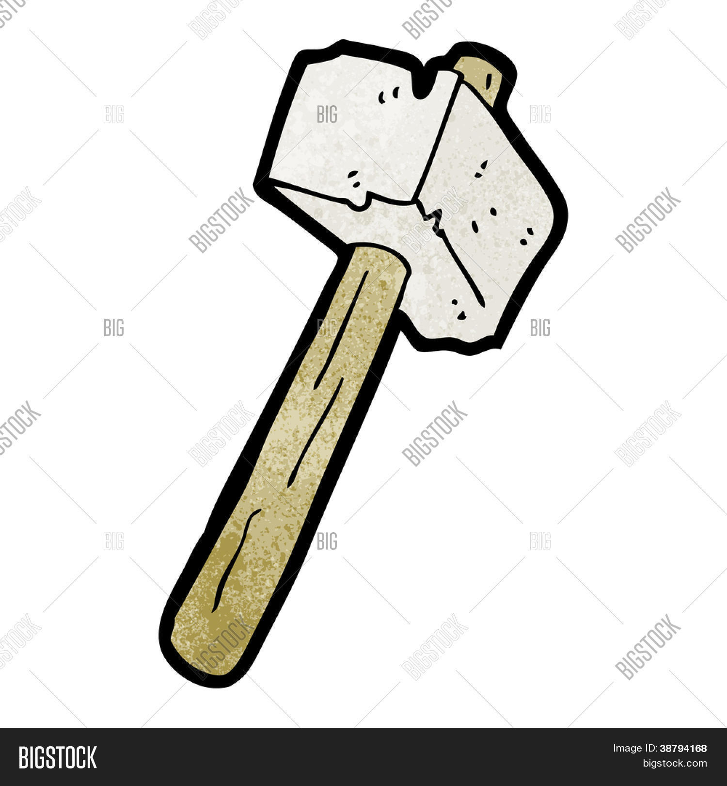 Stone Hammer Cartoon Vector & Photo (Free Trial) | Bigstock