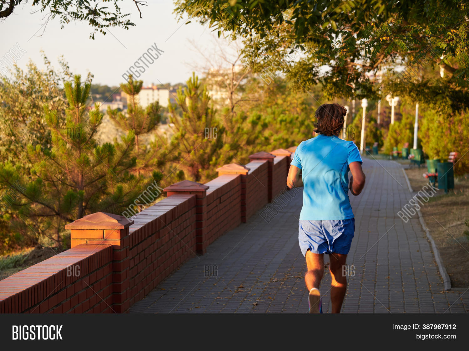 Young Man Running Park Image & Photo (Free Trial) | Bigstock