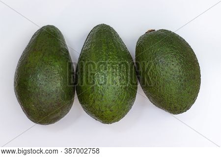 Three Avocado On White Image & Photo (Free Trial) | Bigstock