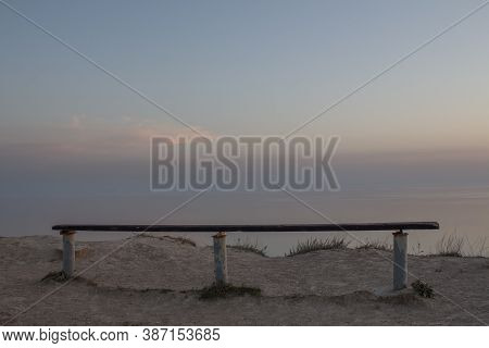 Bench Sunset On Cliff Image & Photo (Free Trial) | Bigstock